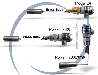 Flotect Series L4 Liquid Level Float Switch