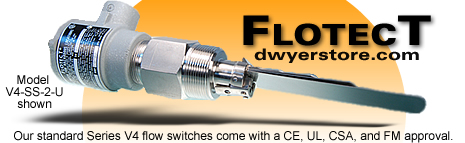 Flotect Series V4 Vane Flow Switch